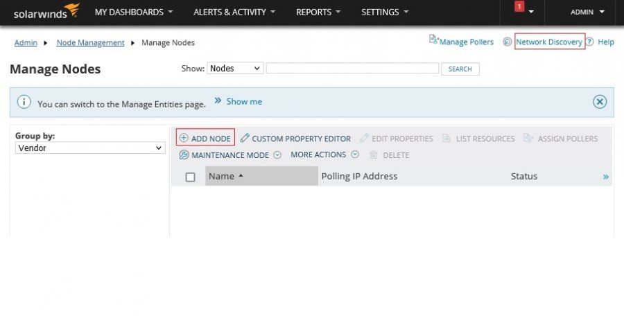 افزودن تجهیزات در Solarwinds با روش Network Discovery - آموزش - منتخب ...