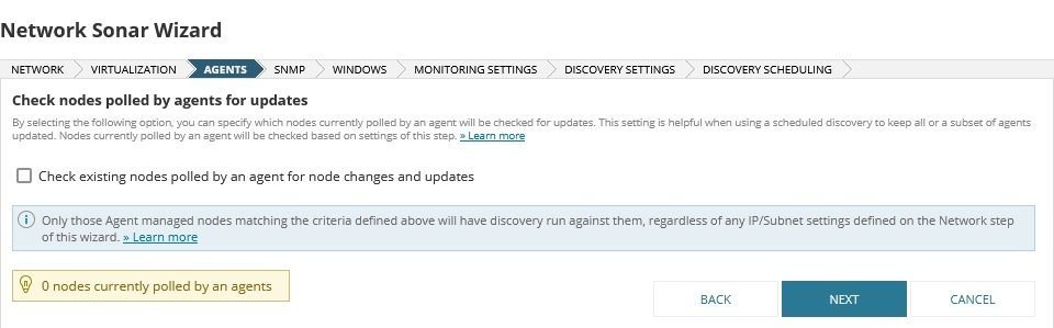 افزودن تجهیزات در Solarwinds با روش Network Discovery - آموزش شبکه