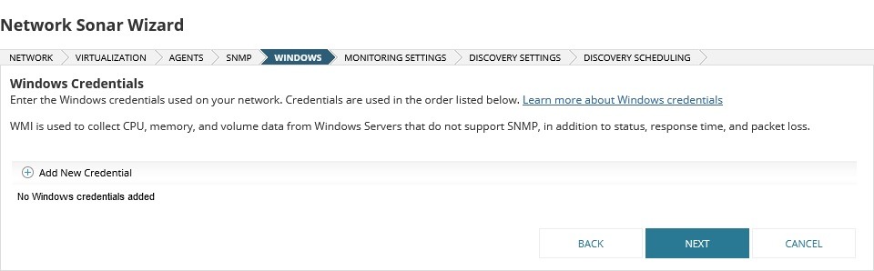 افزودن تجهیزات در Solarwinds با روش Network Discovery - آموزش شبکه