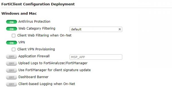 تنظیمات FortiClient در فایروال FortiGate - آموزش - منتخب صنعت پارس