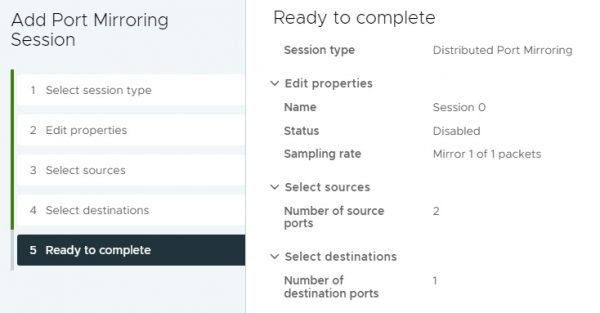 راه اندازی Port Mirroring در VMware vSphere - آموزش - منتخب صنعت پارس