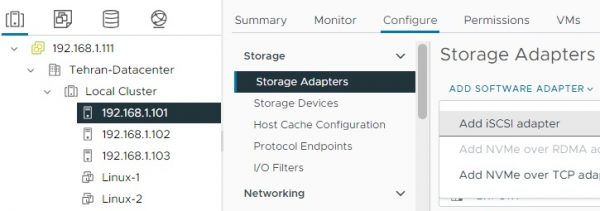 راه اندازی iSCSI در VMware vSphere - آموزش - منتخب صنعت پارس